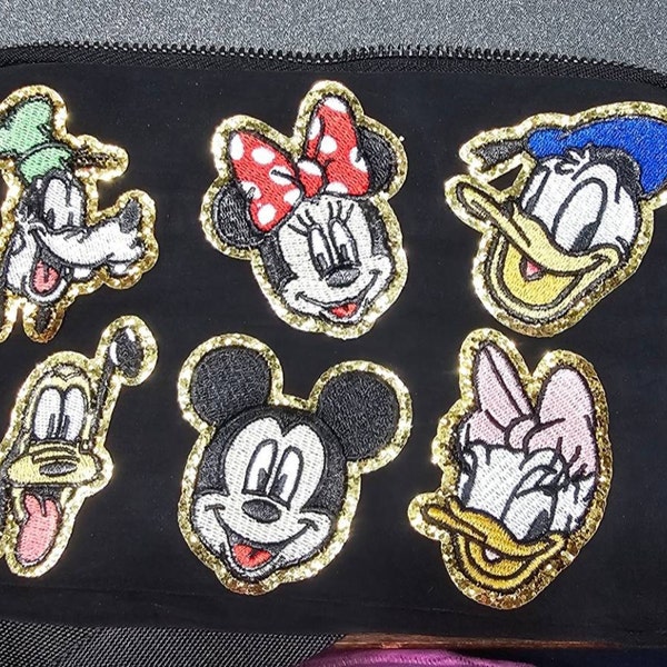 2 Inch-iron on Patch-disney Patches-mickey Mouse-minnie Mouse-disney ...