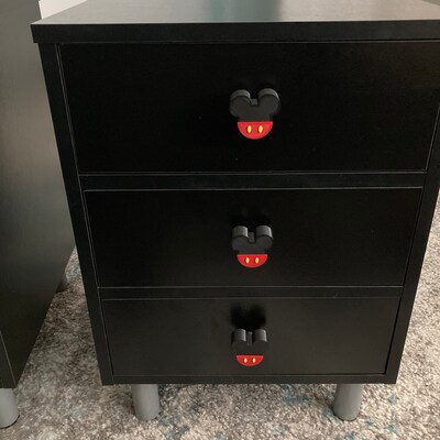 Mickey Mouse and Minnie Mouse Drawer Knobs/handles for Nurseries, Kid's Rooms, Cabinets, and ...