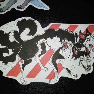 Cerberus Decals/bumper Stickers pug Pomeranian Corgi Shiba - Etsy