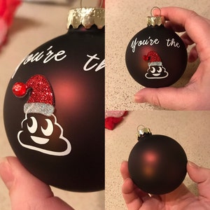 Poop Ornament, Personalized, Poop Christmas Ornament, Stocking Stuffer ...