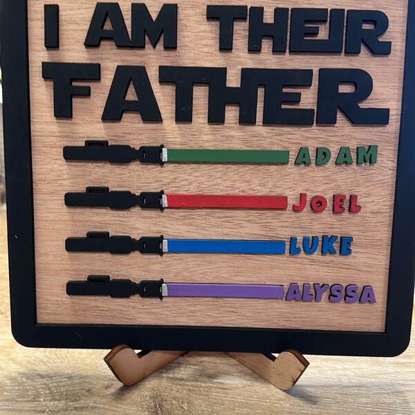 Fathers Day Child Sign Father - DIGITAL FILE - Etsy