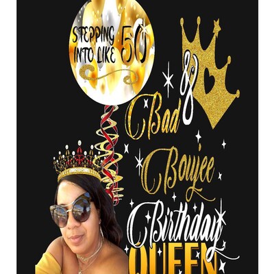 Bad and Boujee Birthday Queen Svg Birthday Drip Svg Birthday Svg ...