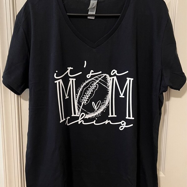 Football Mom Screen Print Transfer, White Ink - Etsy