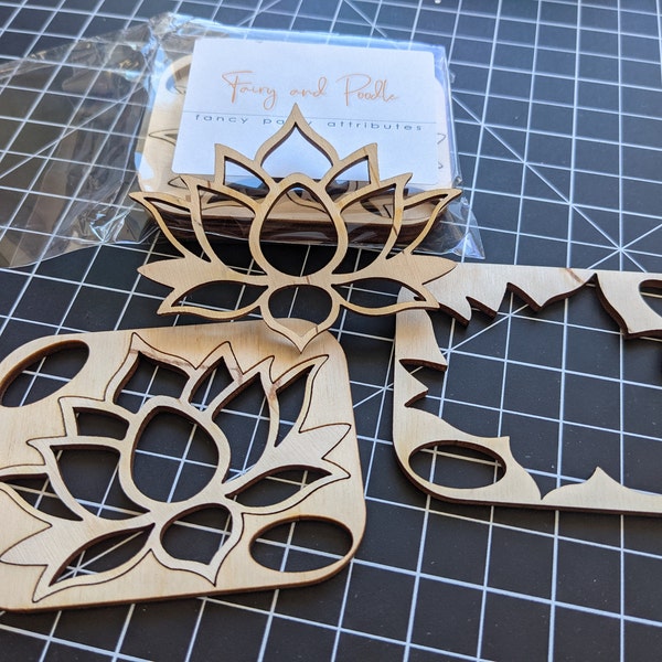 Lotus Flower Shape, 3" - 20", Lotus Flower Cut Out, Laser Cut Lotus ...