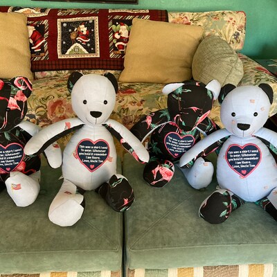 Memory Bears Custom Made Keepsake Bears With Memory Heart Saying - Etsy