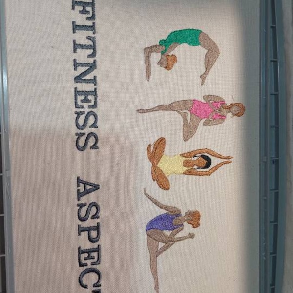Yoga Ladies Machine Embroidery Design: Fit Girls (digital Download) - Etsy