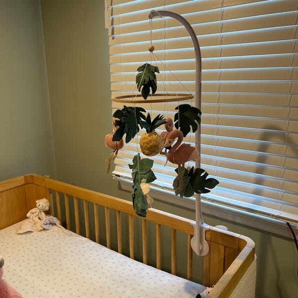 Flamingo Baby Mobile, Tropical Baby Mobile, Pineapple Mobile, Tropical ...