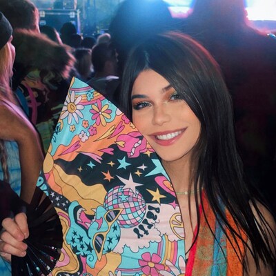 Pink Moo Moo Fan / Large Fan / Rave Accessory / Hand Fan / - Etsy