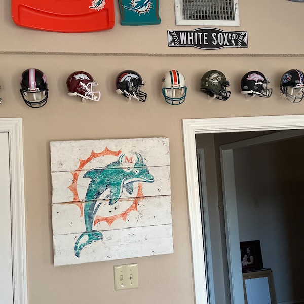 Mini Football Helmet Wall Hanger Mount - Etsy