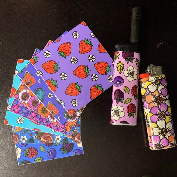Floral Lighter Stickers | Lighter Stickers | Stoner Stickers | Stoner ...