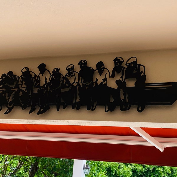 Ironworker Lunch on a Beam Metal Sign - Union Pride - JIW - Ironworkers ...