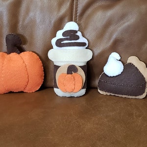 PDF Pattern for Milkshake Plushie Felt Food Crafts Dessert Felt Plushie ...
