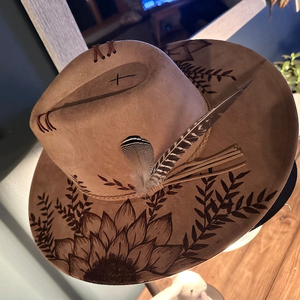 Wildflowers, Custom Cowboy Hat, Boho Hat, Custom Western Hat, Boho ...