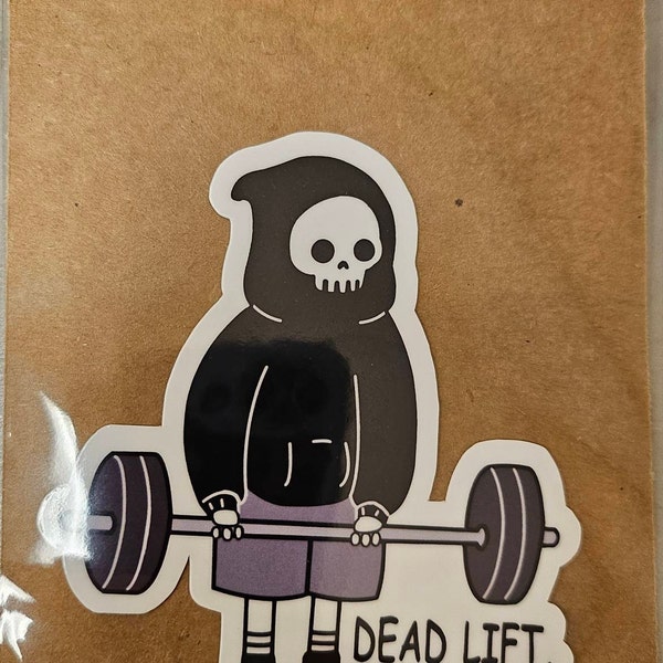 Dead Lift Sticker, Funny Vinyl Sticker, PREMIUM Quality, Laminated ...