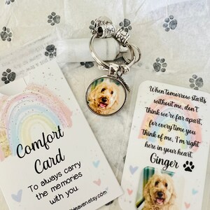 Pet Memorial Key Ring Pet Memorial Keychain With Custom Photo and ...