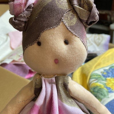 PDF Doll Body Pattern and Tutorial With Hair 10, Cloth Doll Easy Sewing ...