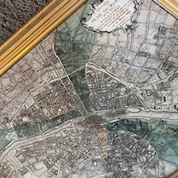 Vintage Map of Paris Print Paris Map 1740 Old Map of Paris Travel Gift ...