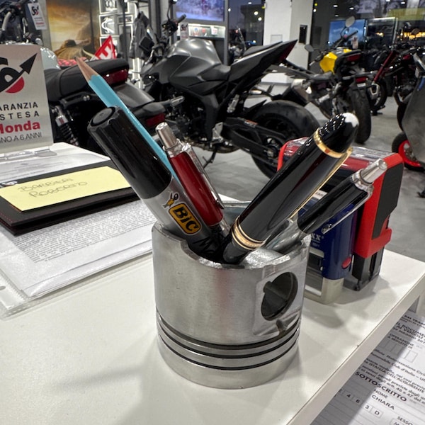 Personalized Wooden Piston Office Pen Holder / Real Car Engine Parts ...