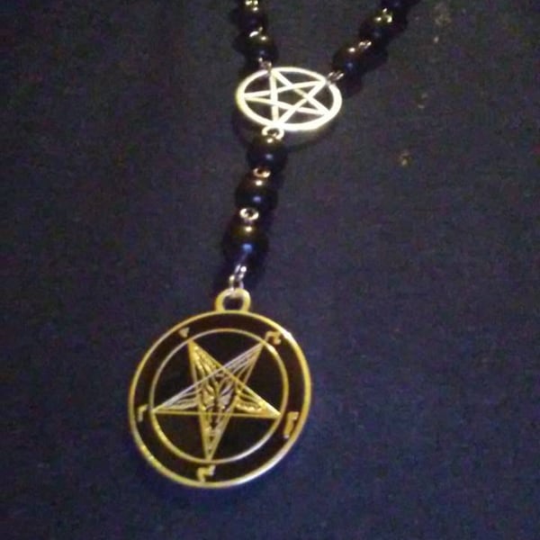 Sigil of Baphomet Rosary (bessy Version) - Occult Rosary Left Hand Path ...