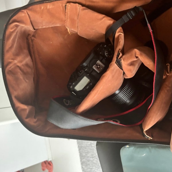 Personalized Leather Camera Bag, Camera Bag, Shoulder Camera Bag for ...