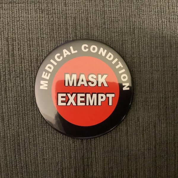 Visually Impaired Pinback Button Pin, Disability Awareness Badge, I'm ...