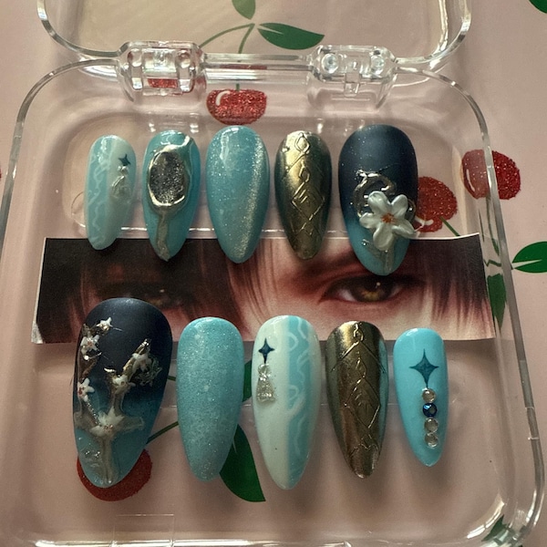 ZAYNE (love and Deep Space) Press on Nails - Etsy