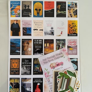 Waterproof 30 Custom Book Cover Stickers for Book Journals - Etsy