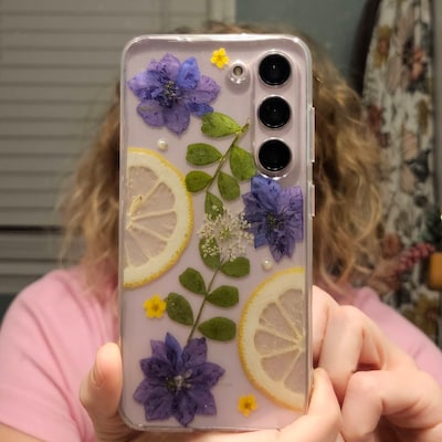 Pressed Flowers Pill Case Birth Control Pill Box Cute Pill Organize ...