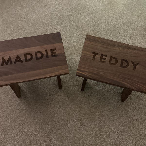 Personalized Children's Step Stool • Custom Engraved Wooden Stool ...