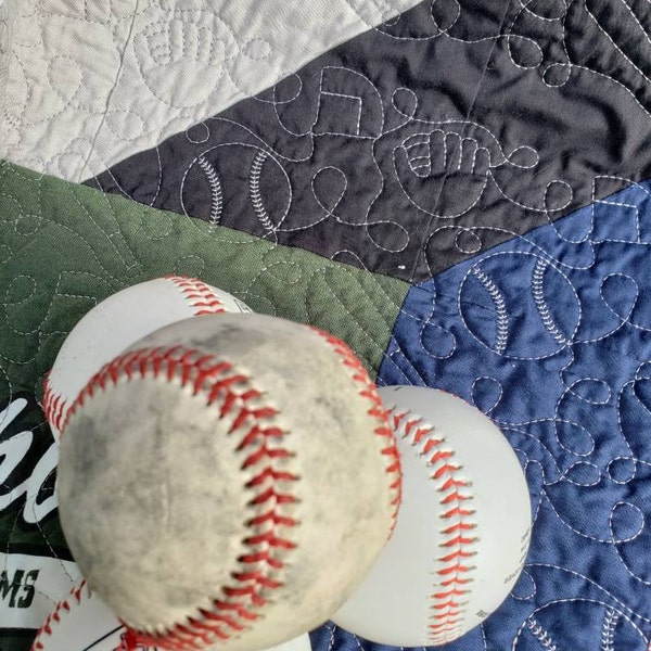 Baseball Quilting Embroidery Design. Baseball Quilt Block. Edge to Edge ...