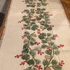 Christmas Block Printed Table Runner, Cotton Winter Tables, Custom ...