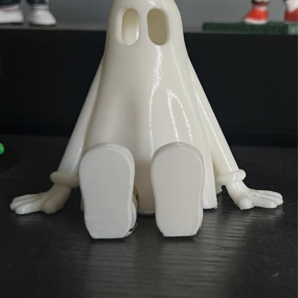Flexi Cute Ghost Print-in-place Articulated Toy Halloween 3D Print STL ...