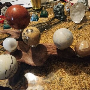 Handmade Sphere Stand Made Out of Texas Deiftwood Coated With Lacquer ...