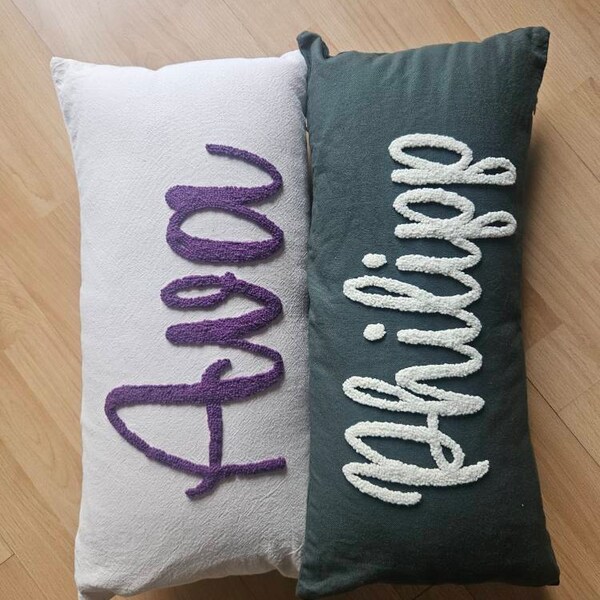 Custom Embroidered Pillow Personalized Gift, Home Decor, Anniversary ...
