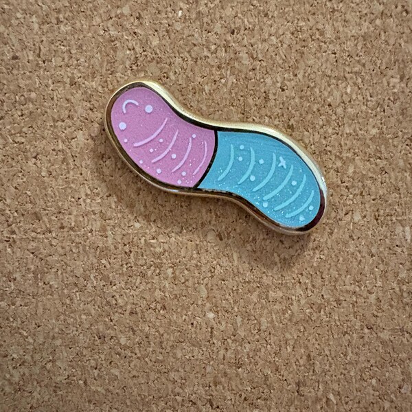 Gummy Worm Pin Set: Glitter Enamel Pins, Candy Collection - Etsy