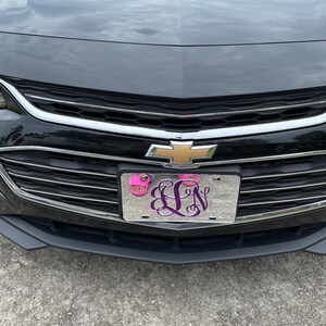 Custom white License Plate Car Tag Personalized - Etsy