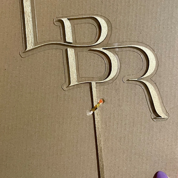 Custom Wood Logo Cake Topper: Rustic Wedding Decor - Etsy