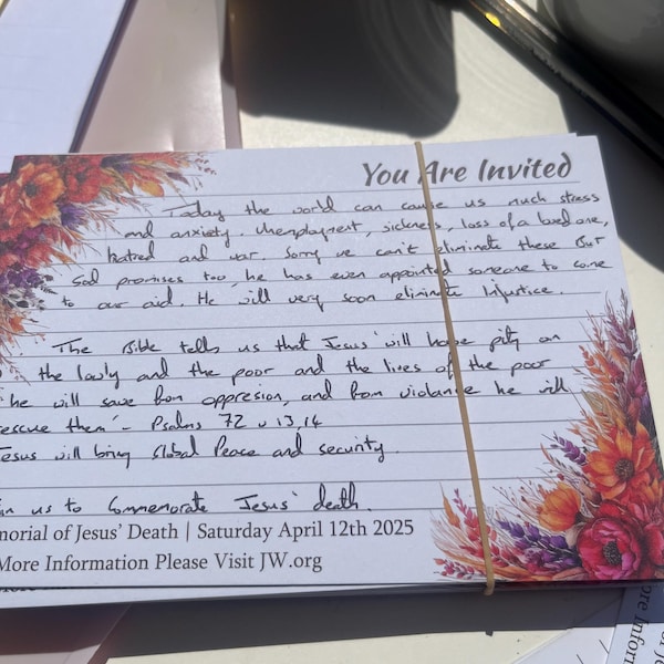 JW 2025 PURE WORSHIP Convention Notepad Paper Lines Letter Writing Set ...