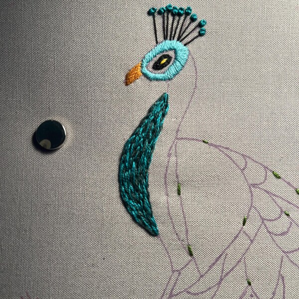 Colorful Peacock Hand Embroidery Pattern - PDF Instant Download for ...