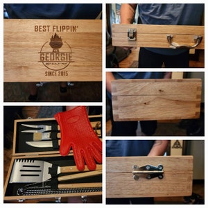BBQ Set, Custom Grill Set, Personalized BBQ Set, Grill Set, Custom BBQ ...
