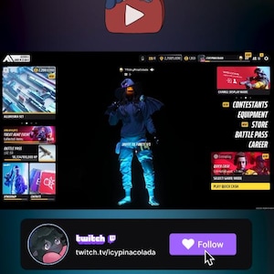 Custom Animated Kick Follow Button Overlay for Intro Videos - Etsy