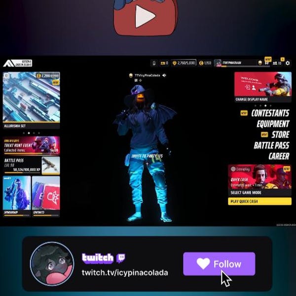 Countdown Timer for Twitch/kick/youtube Stream Overlay, 1, 3, 5, 10, 15 ...