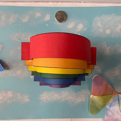 Rainbow Flower Craft Template, Printable Kids Craft, Easy Flower ...