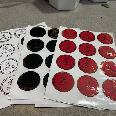 Gold Foil Printing, Gold Custom Stickers, Any Shape Custom Stickers ...