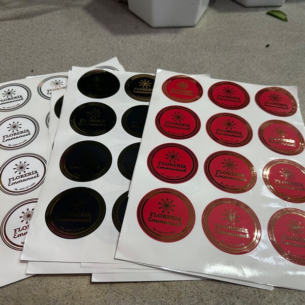 Gold Foil Printing, Gold Custom Stickers, Any Shape Custom Stickers ...