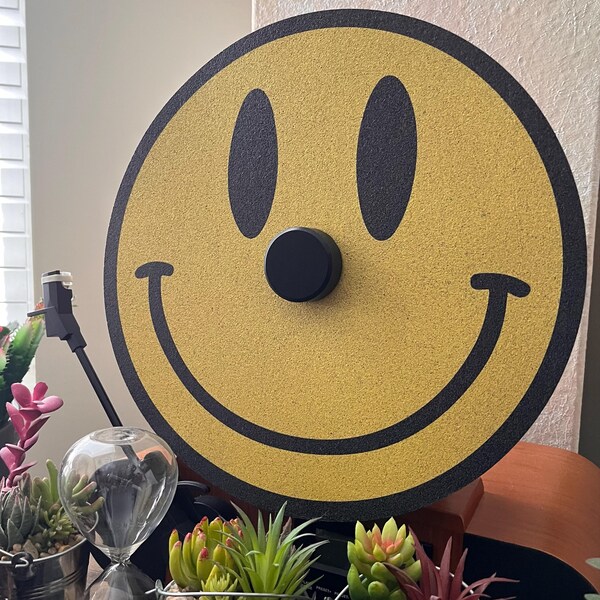 Smiley Face Record Player Slip Mat Turn Table DJ Slip Mat - Etsy