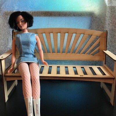Miniature Doll Park Bench for 1:6 Scale for 11-12 Inch Doll - Etsy