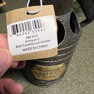 Rustic Farmhouse Milk Can Toothbrush Holder - Etsy