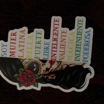 Mujer Latina Sticker Mexican Sticker Mexicana Sticker - Etsy