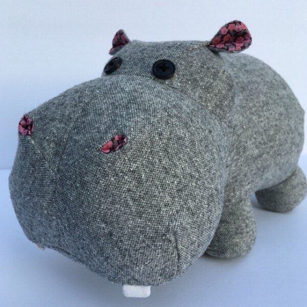Stuffed Animal - Hippo PDF Sewing Pattern & Tutorial | Sewing Project ...